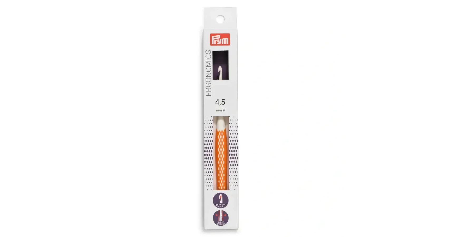 Prym ergonomikus horgolótű 4,5 mm – kézbarát, prémium | Fonalazoo
